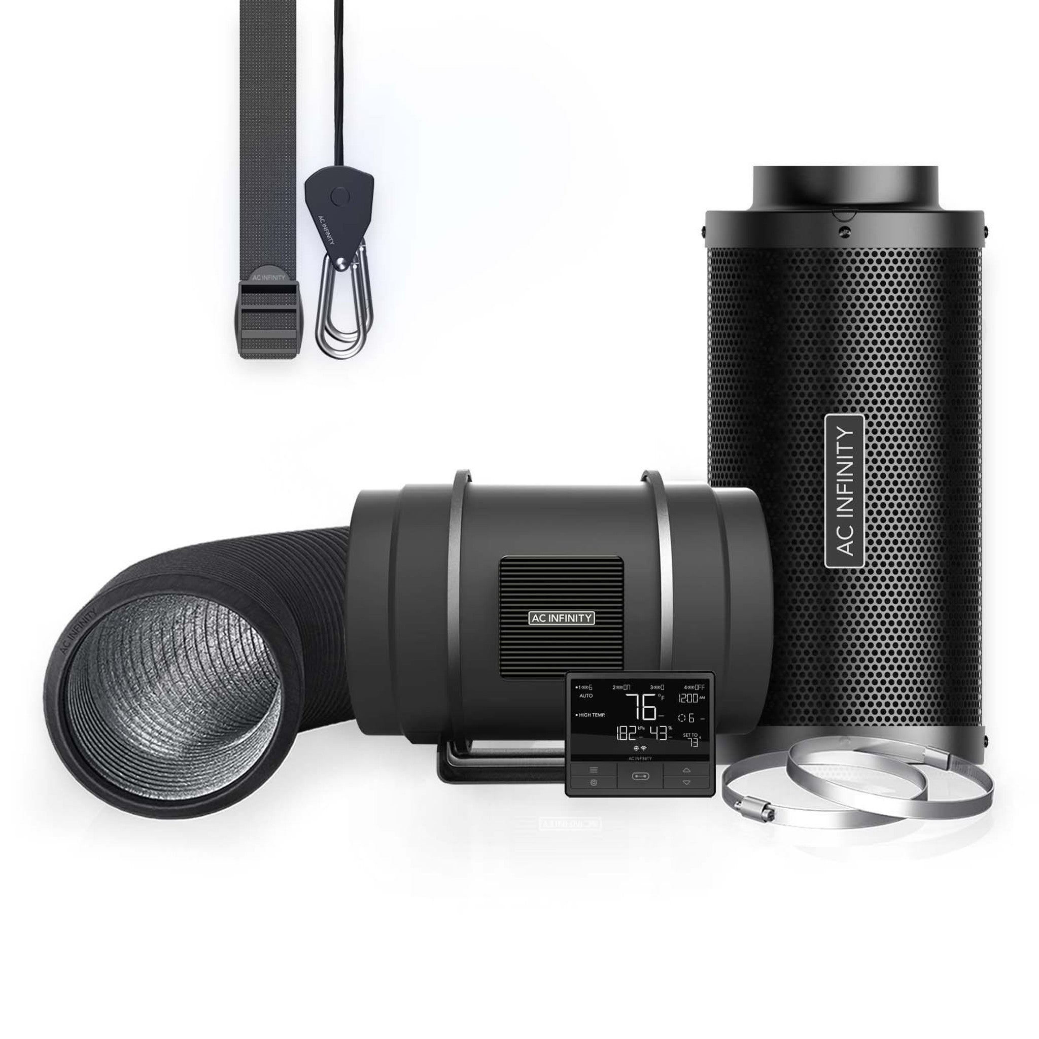 AC Infinity Air Filtration Kit PRO 4", Inline Fan – GARDEN SUPPLY GUYS