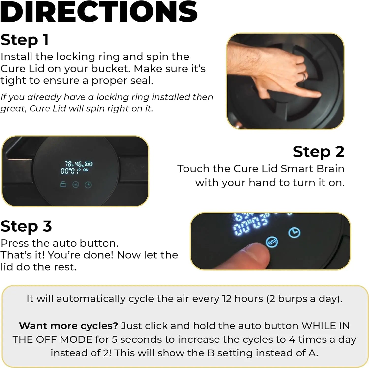 Cure Lids GAMMA LID Automated Air Exchange FAE Smart Brain | InStock ...