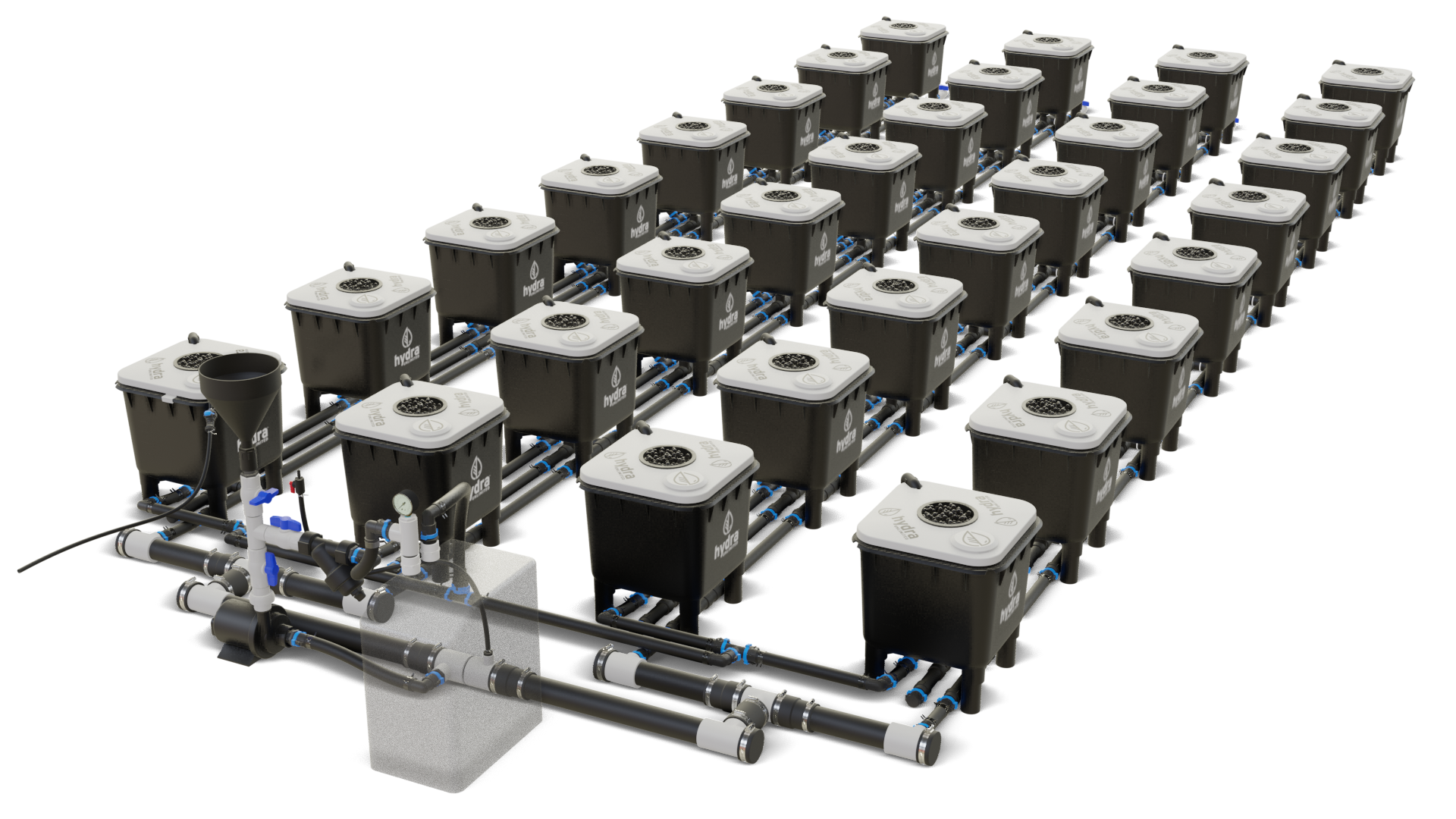 HydraMax 32 Bucket, 4 Row Professional RDWC System | In-Stock - Buy ...