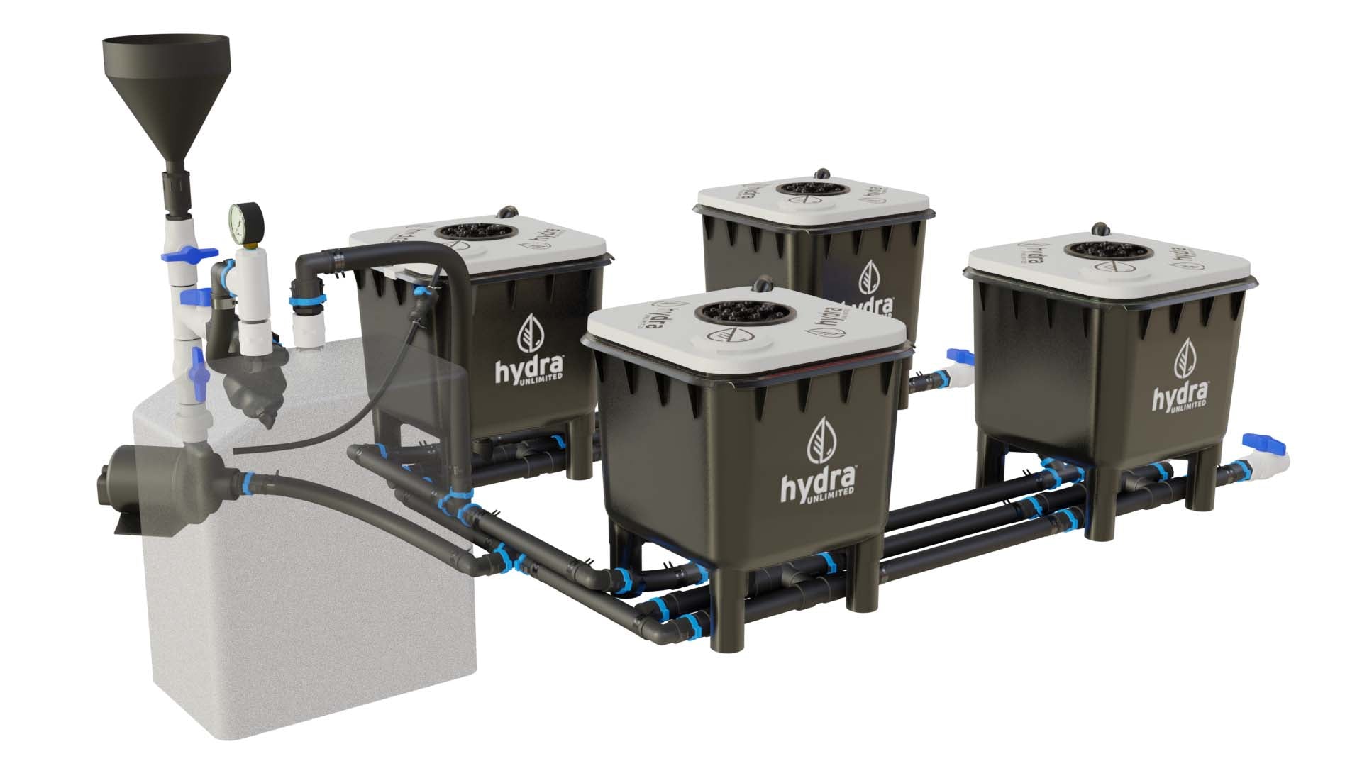 HydraMax 4 Bucket, 2 Row Professional RDWC System | In-Stock - Buy ...
