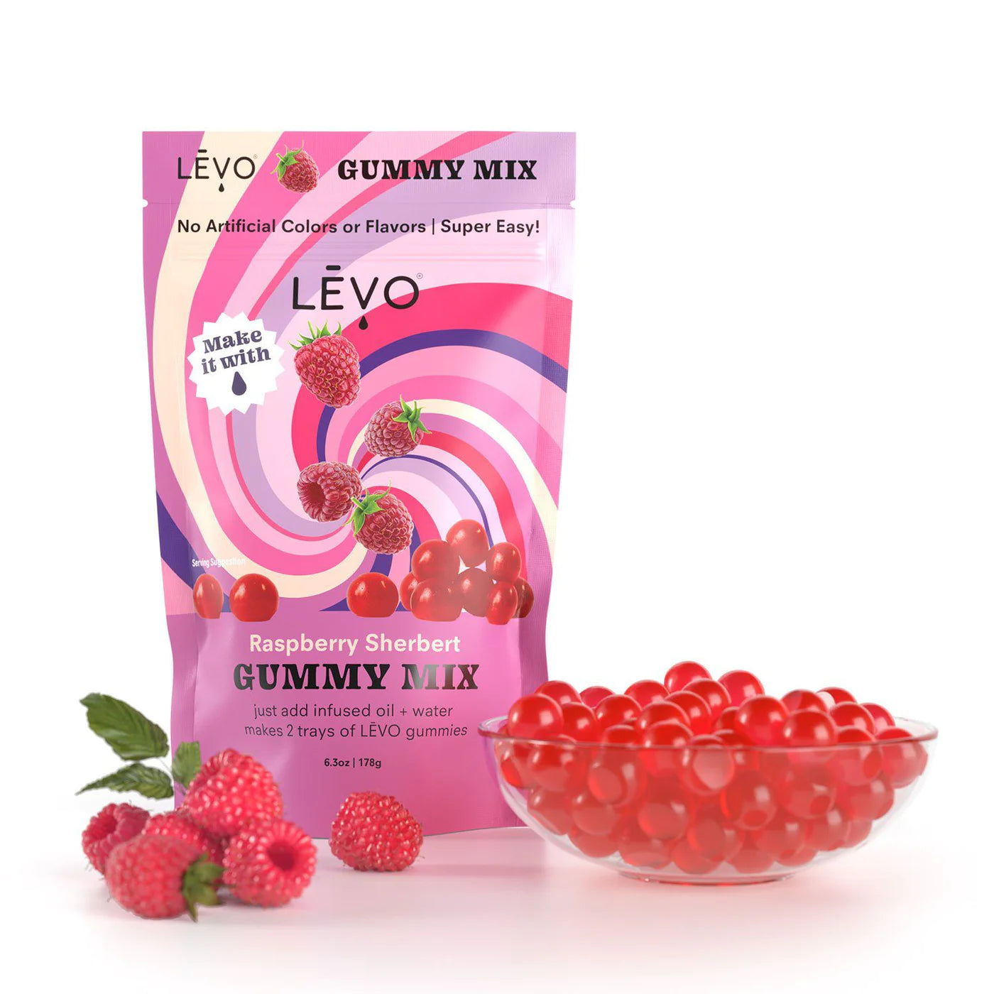 LĒVO Gummy Mix - Raspberry Sherbert | In-Stock - Buy Now! – GARDEN ...