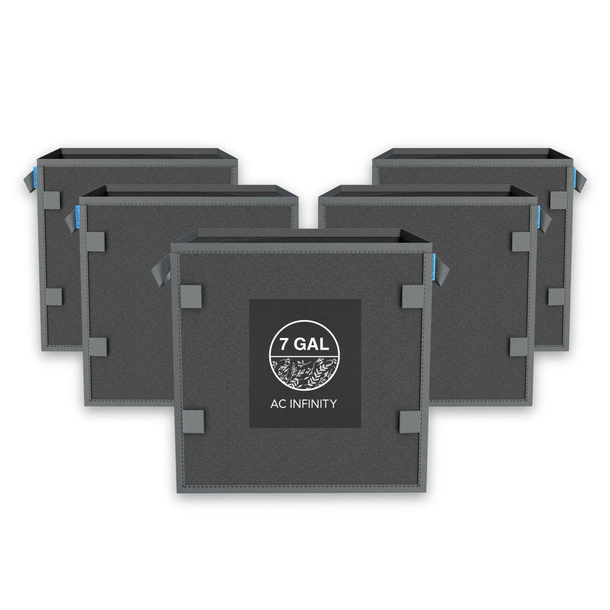 AC Infinity Heavy Duty Square Fabric Pots, 7 Gallon | In-Stock - Buy ...