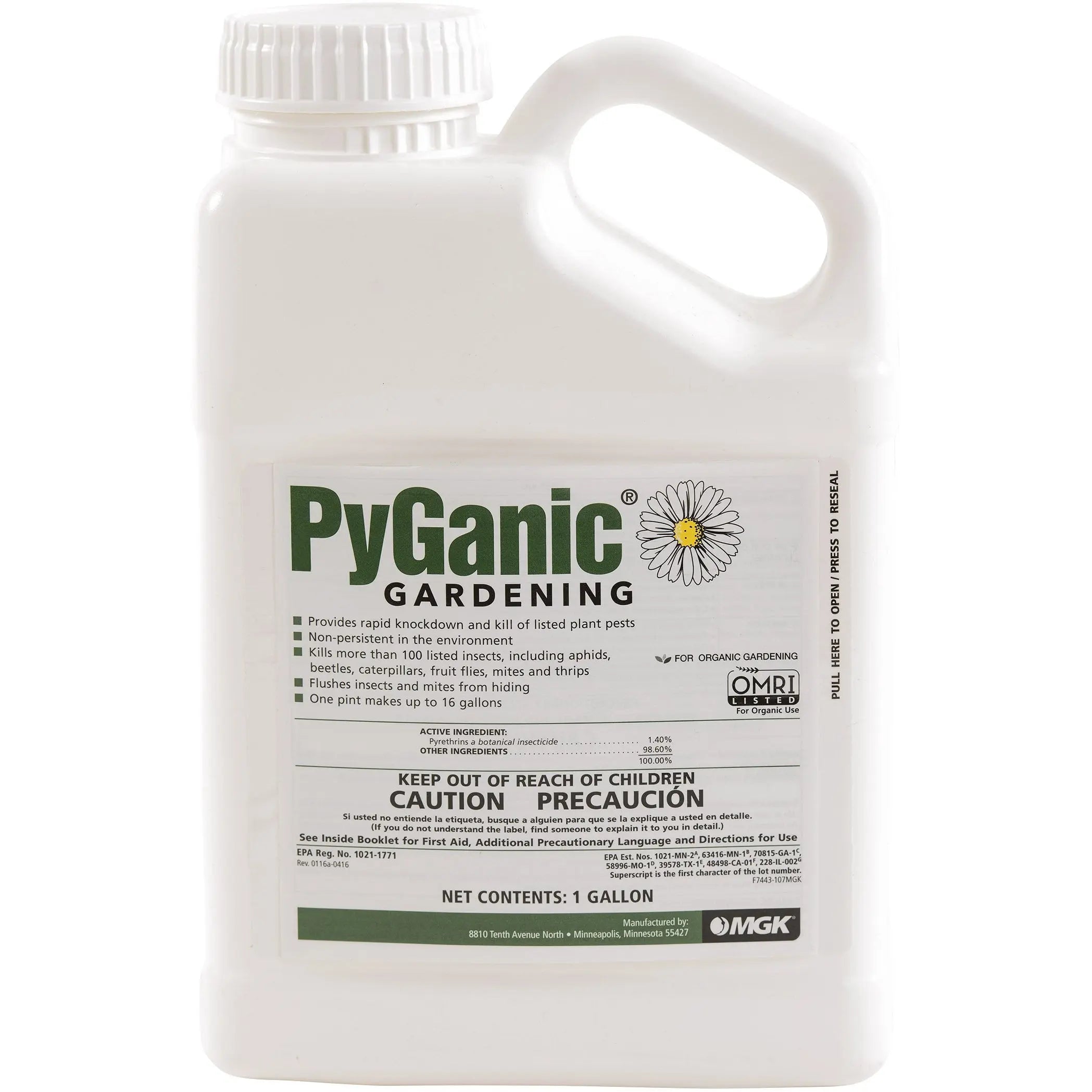 PyGanic Gardening Pyrethrins Concentrate OMRI, gal | In-Stock - Buy ...